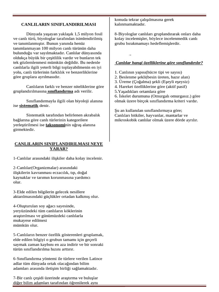 CANLILARI - TANIYALIM A | PDF