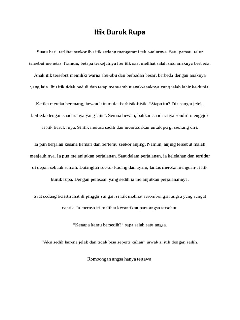 Itik Buruk Rupa | PDF