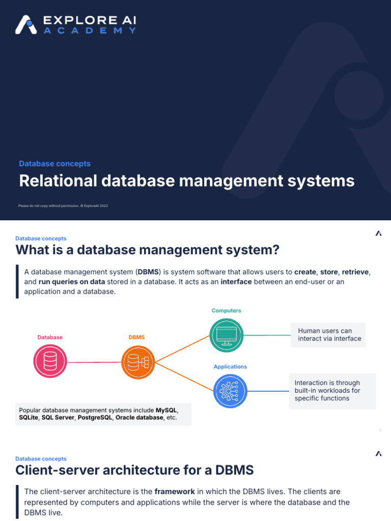 Relational Database Management Systems 2 Pdf Databases Acid
