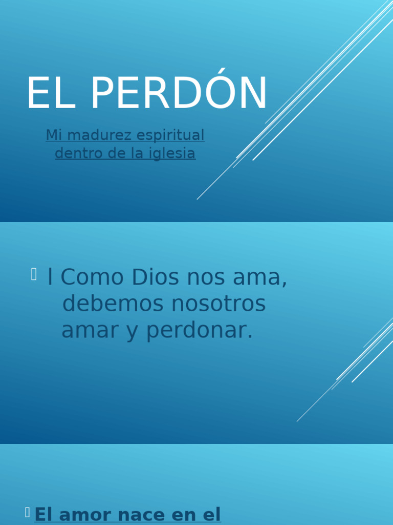 El-perdón | PDF | Amor | Perdón