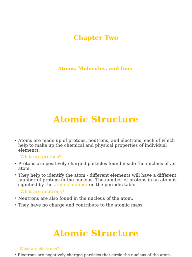 Chem1 ch2 | PDF | Ion | Chemical Compounds