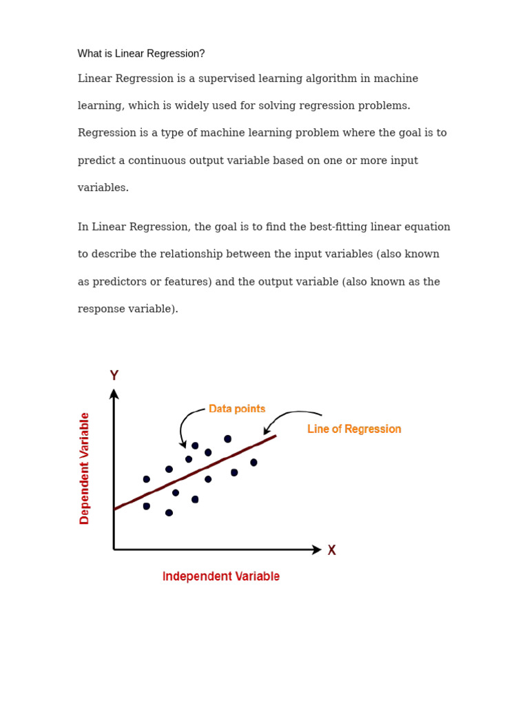 Linear Regression | PDF | Dependent And Independent Variables | Linear Regression