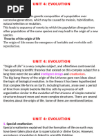 Biology Grade 12 Unit 4 Evolution 01 | PDF | Evolution | Life