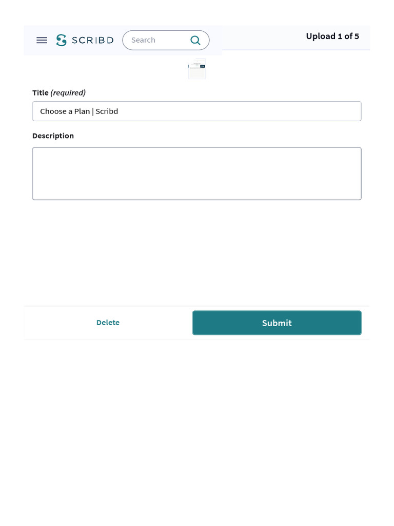 Upload A Document - Scribd | PDF