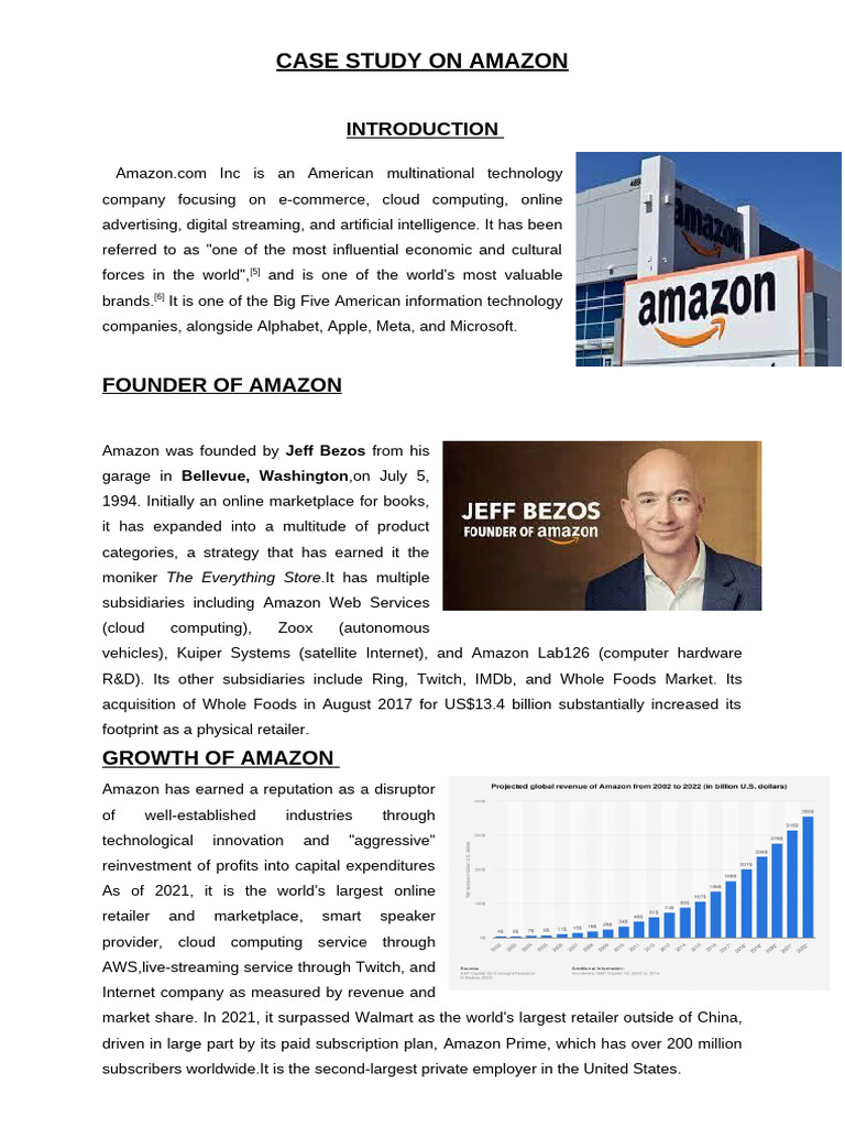 CASE STUDY ON AMAZON | PDF