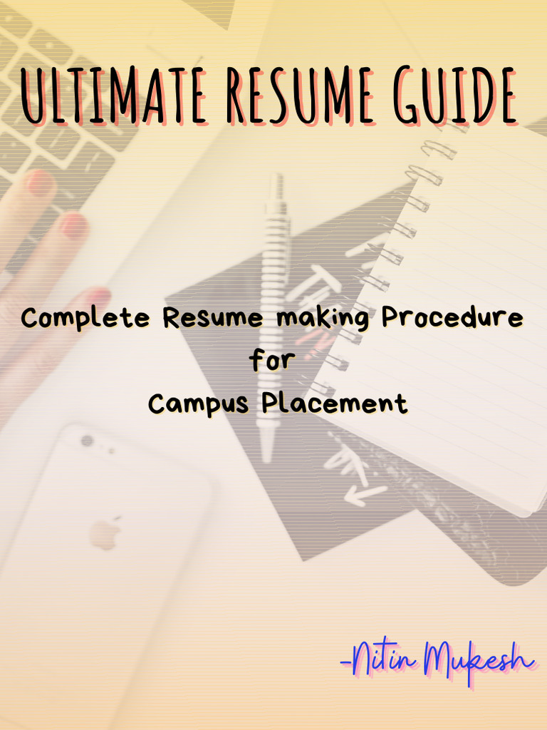 Campus Placement Resume Tips | PDF | Microsoft Word | Résumé