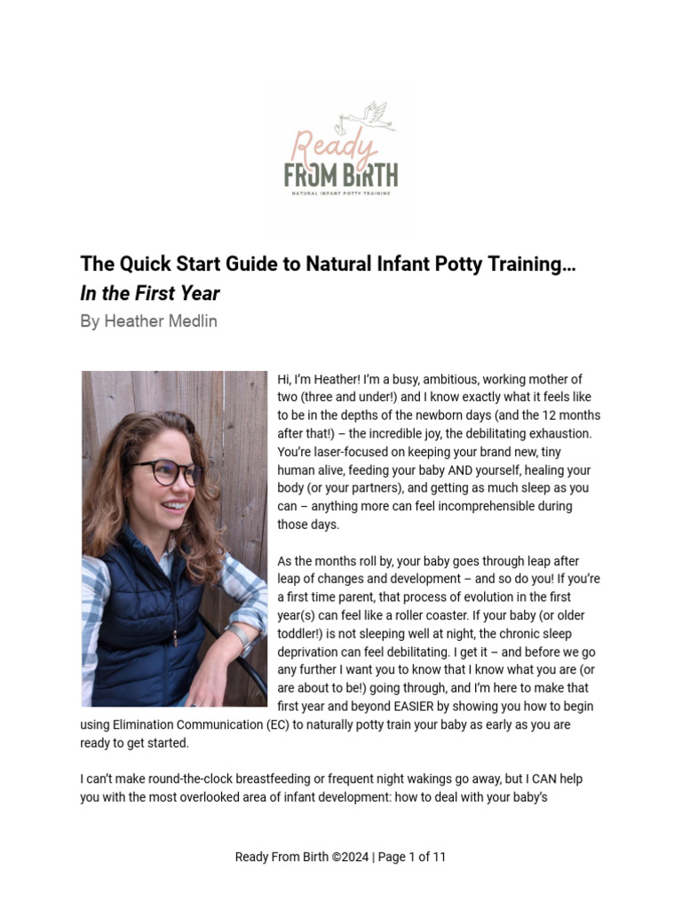 v3 the Quick Start Guide to Natural Potty Training | PDF | Urinary ...