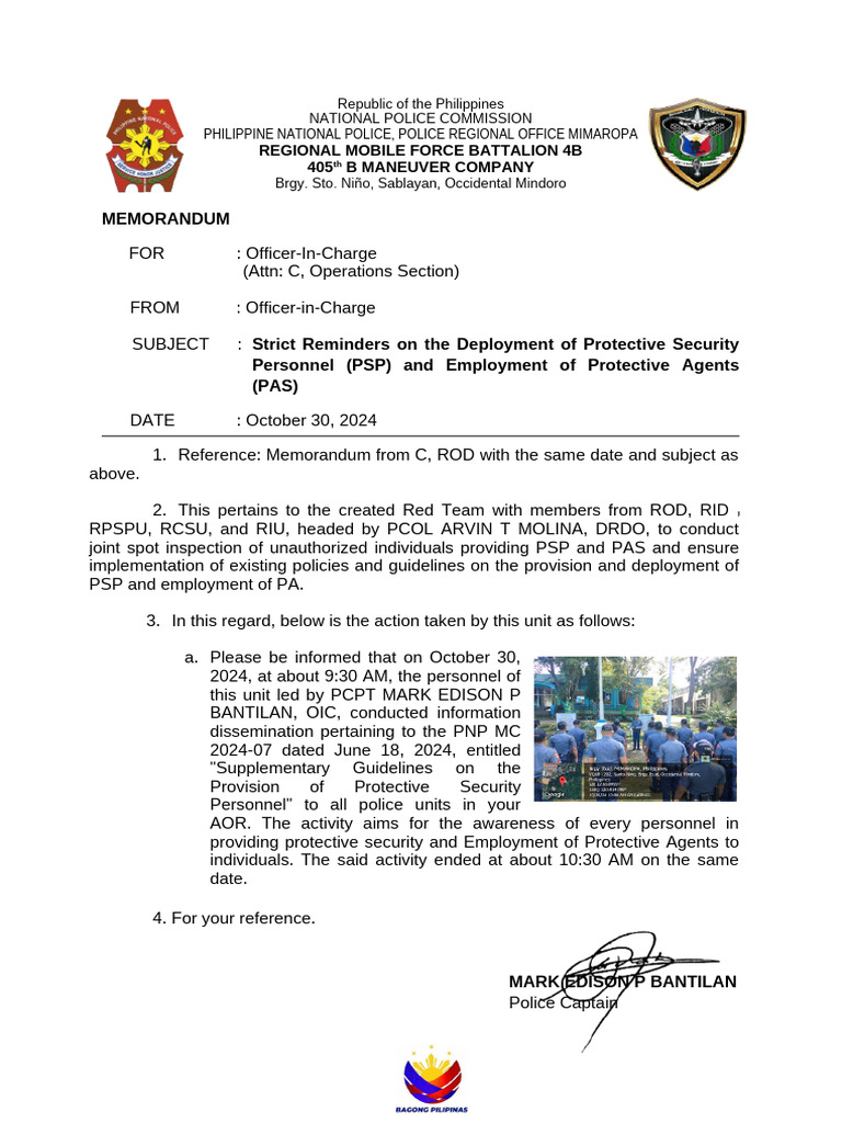 Guidelines for Protective Security Deployment | PDF