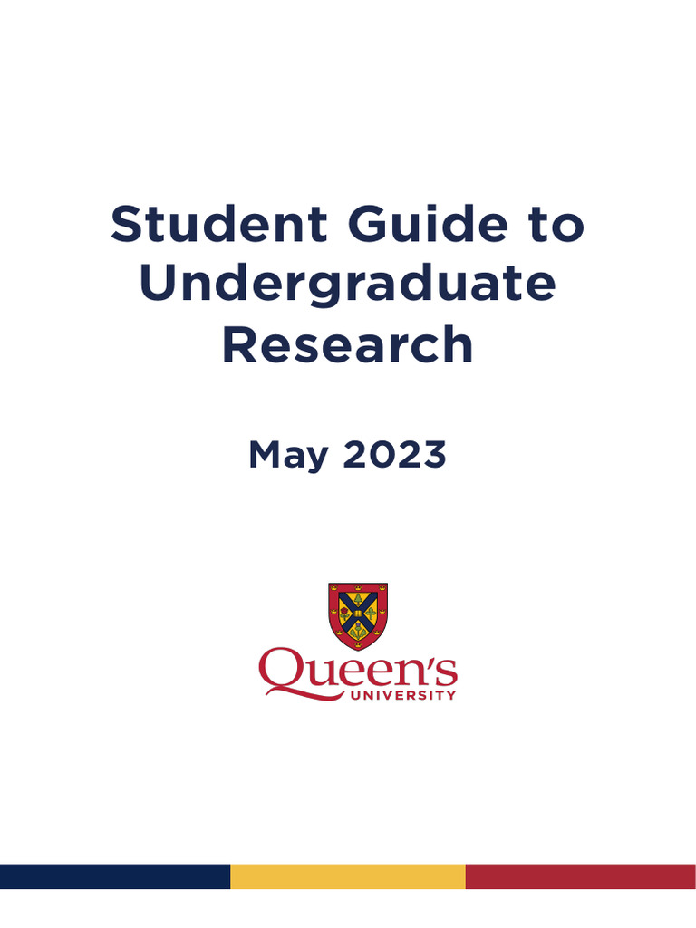Undergraduate Research Guide 2023 | PDF | Mentorship | Experiment