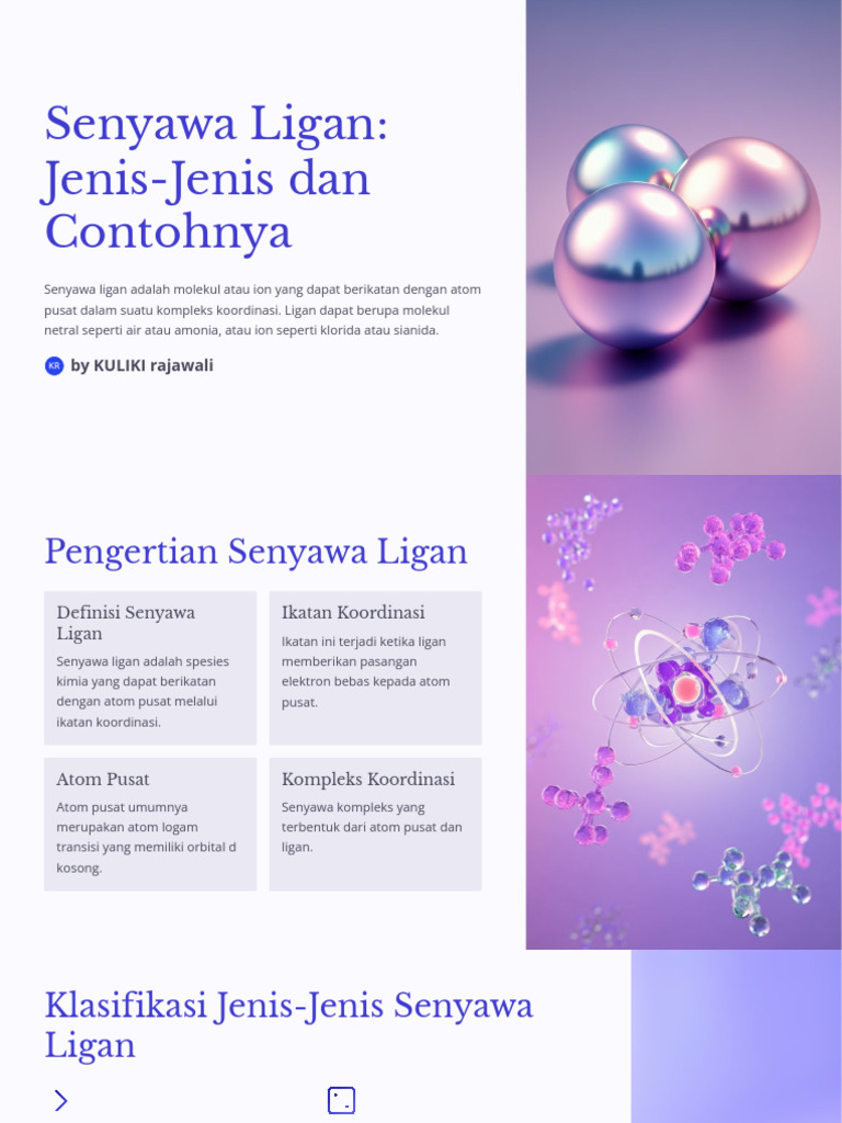 Jenis dan Contoh Senyawa Ligan | PDF