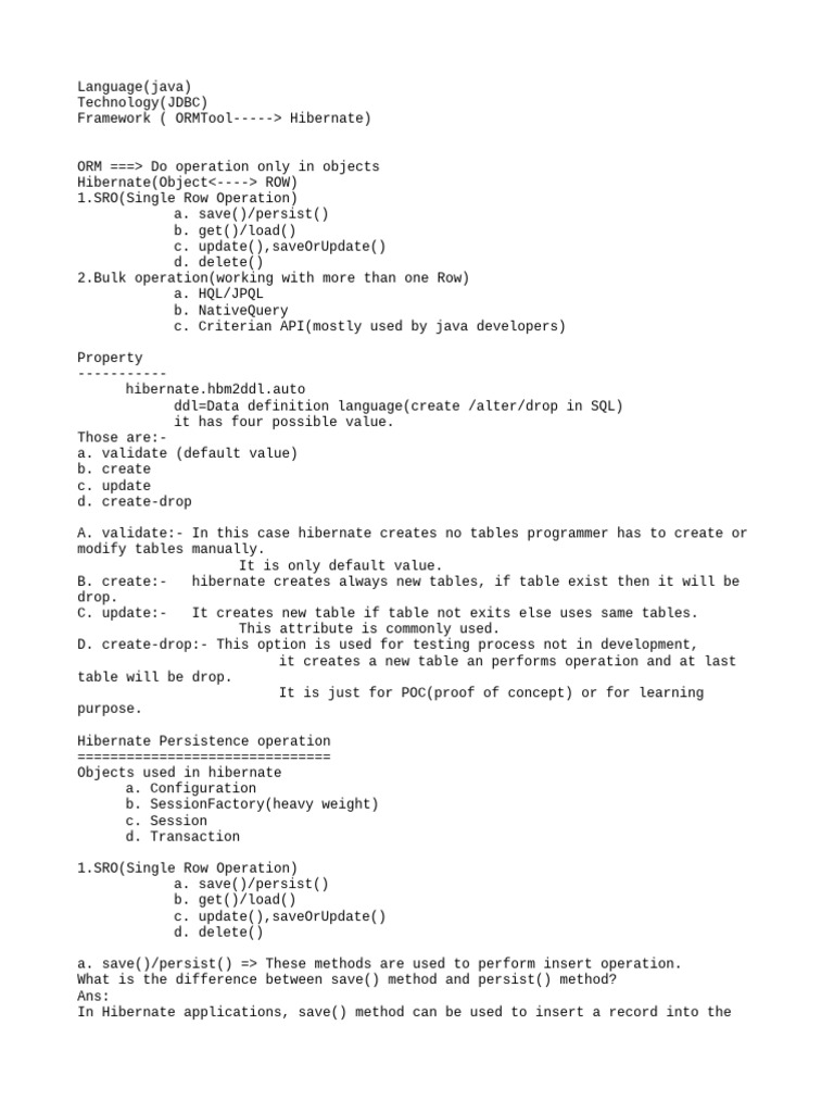 02 03 2023 Hibernate Class Notes | PDF | Computing | Databases