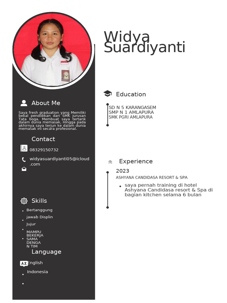 CV Widya | PDF