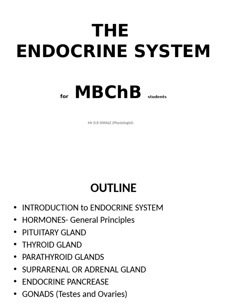 A. Intro to the ENDOCRINE system | PDF | Cell Signaling | Signal ...