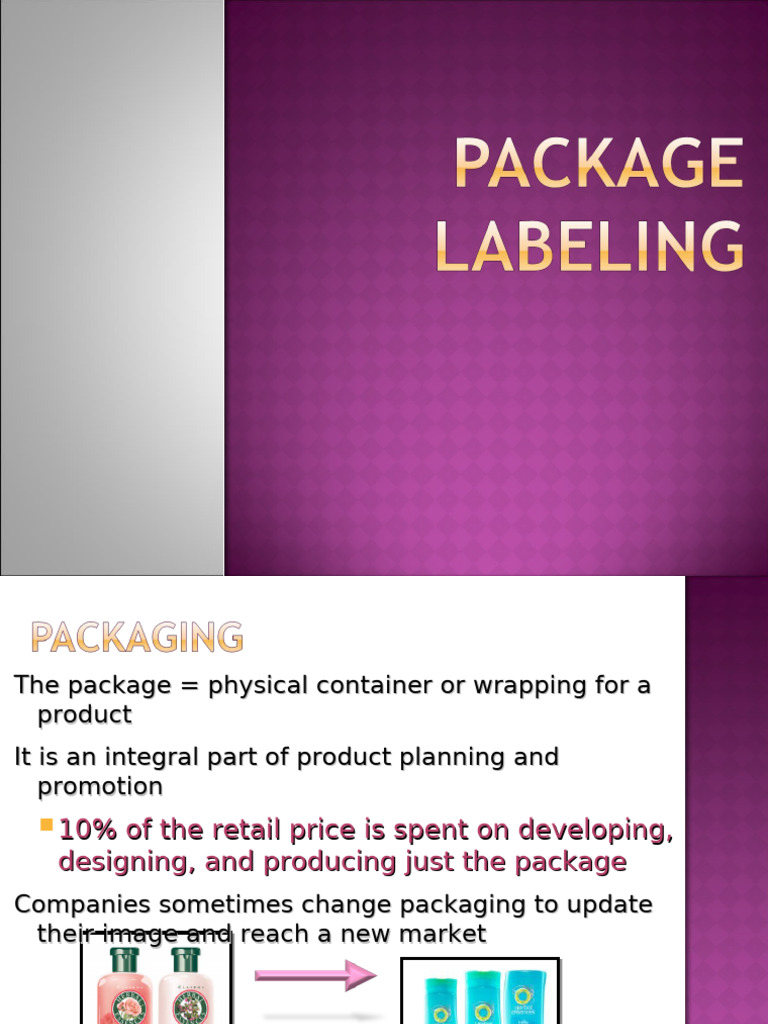 Package Labeling PPT | PDF
