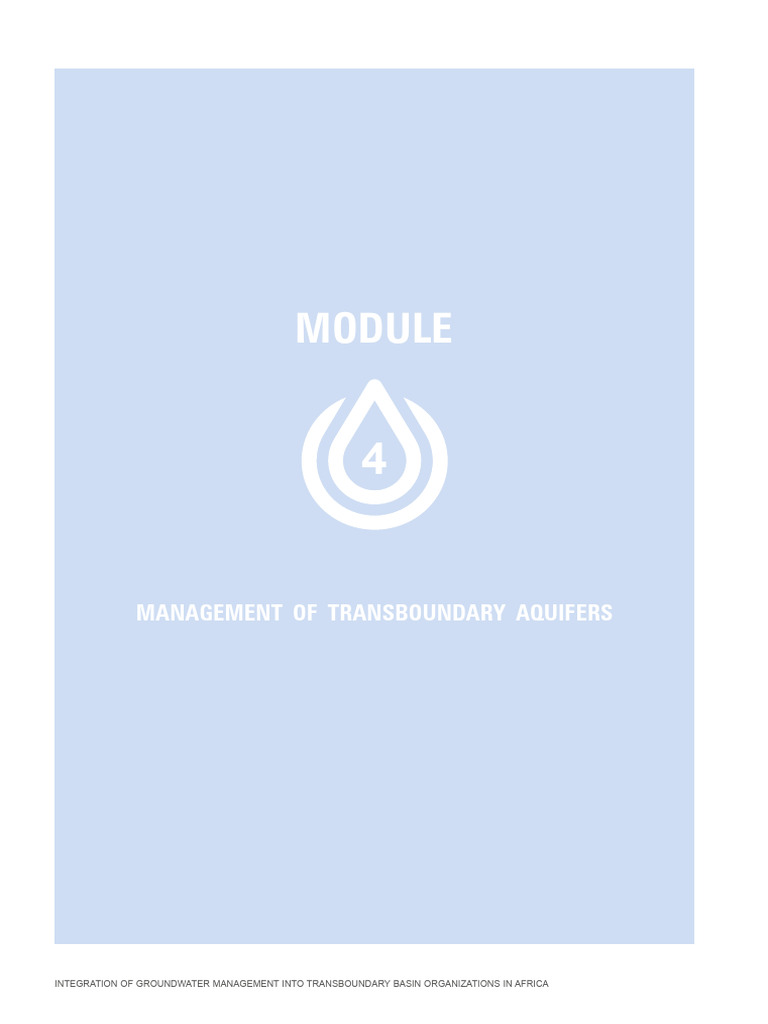 BGR Management of transboundary aquifers | PDF | Groundwater | Aquifer
