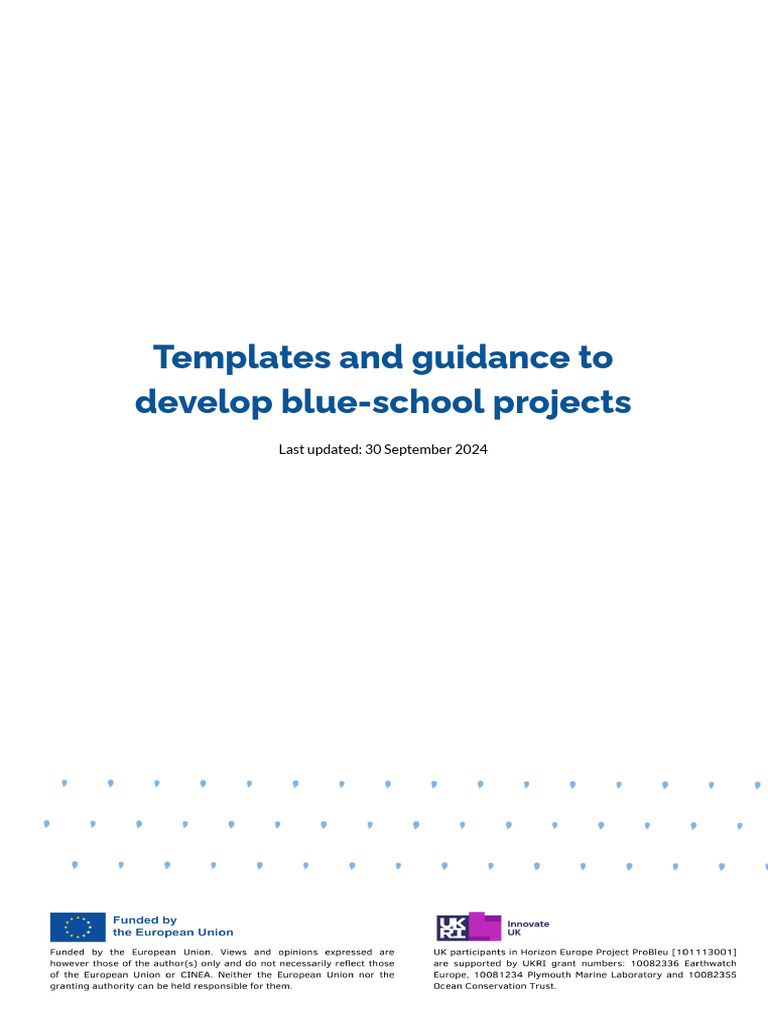 Templates and Guidance To Develop A Project 2024 - 09 - 27 - Vfinal ...