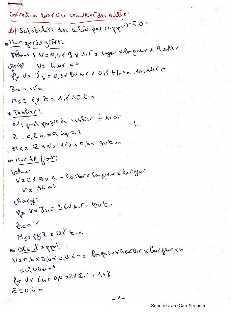 Correction Serie Culee | PDF