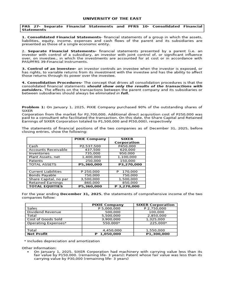Consolidation | PDF | Consolidation (Business) | Book Value