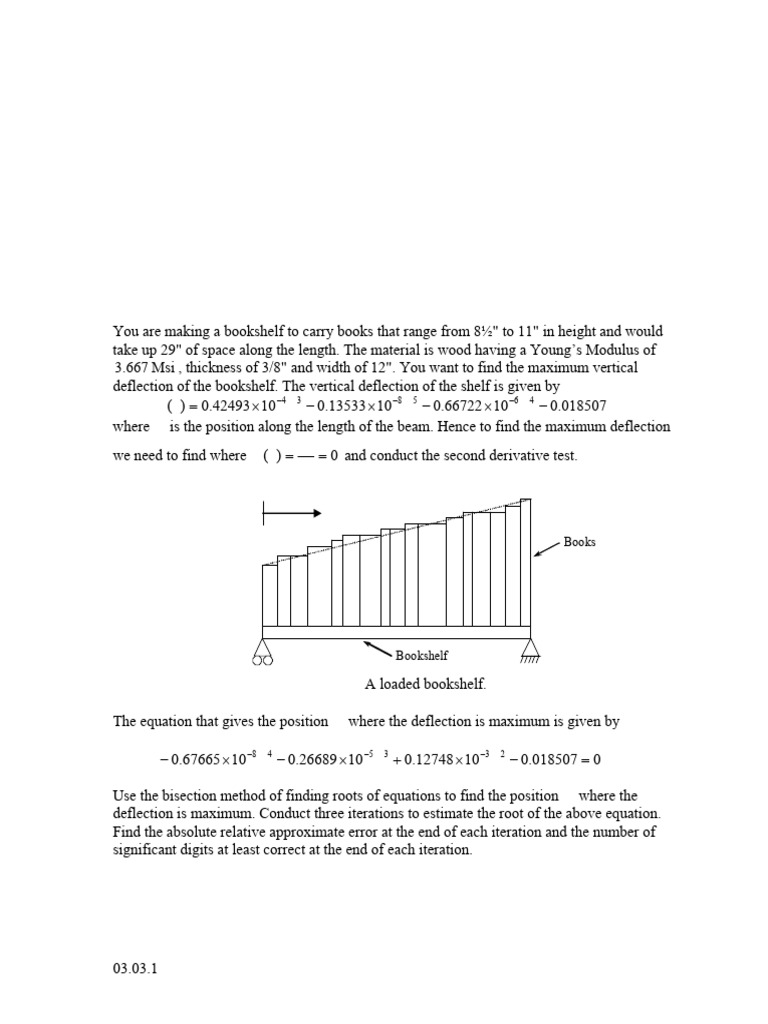 Bisection Pdf Mathematics Applied Mathematics