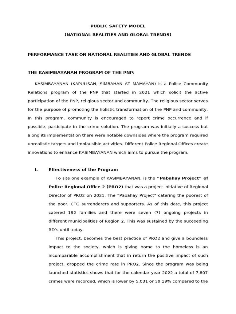 Public Safety Model | PDF | Business