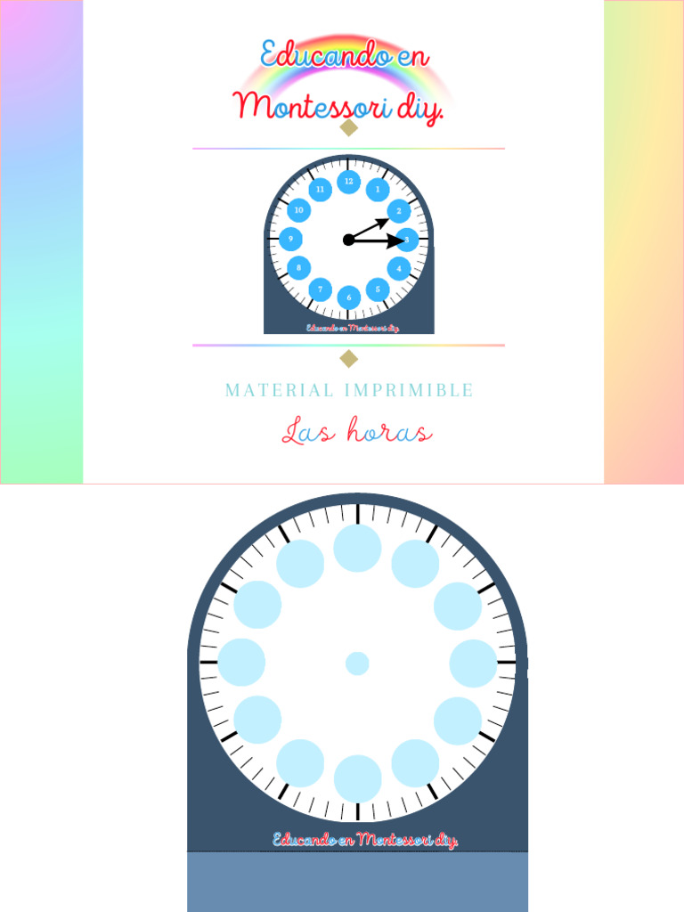 Las Horas Montessori | PDF | Reloj | Hora