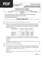 AAT Sri Lanka Level III MAF Exam Answers | PDF | Management Accounting ...