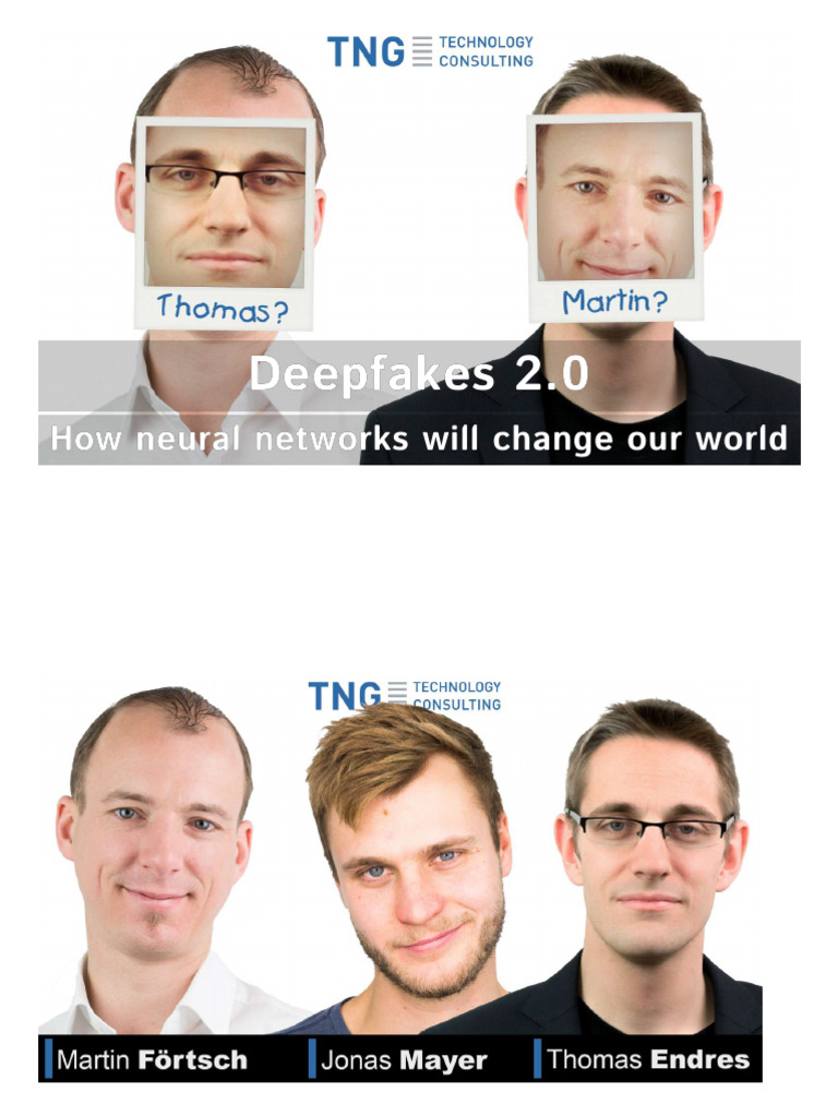 Deepfakes 2.0: Neural Networks Impact | PDF | Artificial Intelligence | Intelligence (AI ...