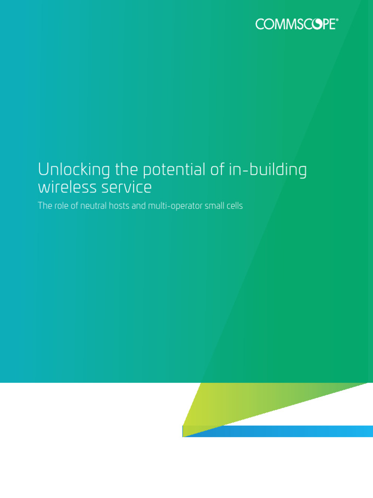Neutral Host Solutions for In-Building Wireless | PDF | Computer Network | Information And ...