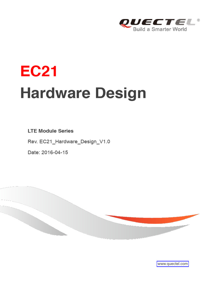 Quectel EC21 Hardware Design V1.0 | PDF | Cellular Network | Radio
