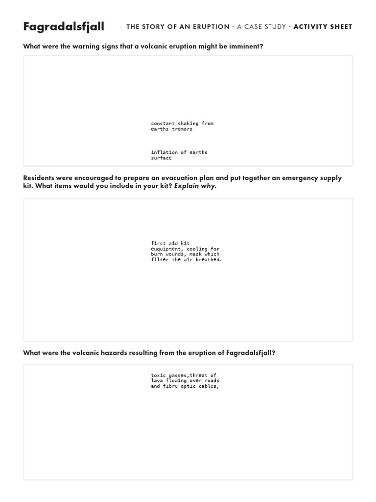 Case Study Activity Sheet | PDF