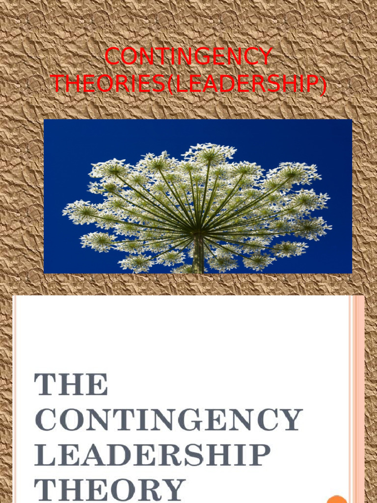 Contingency Theories (Leadership) | PDF