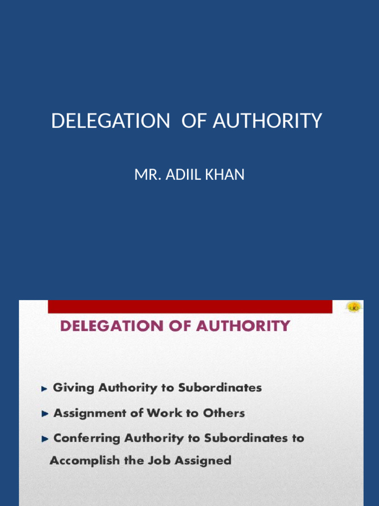 DELEGATION | PDF