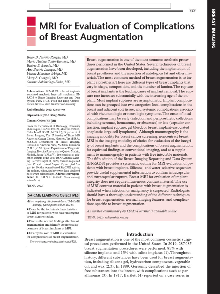 noreña-rengifo-et-al-2022-mri-for-evaluation-of-complications-of-breast ...