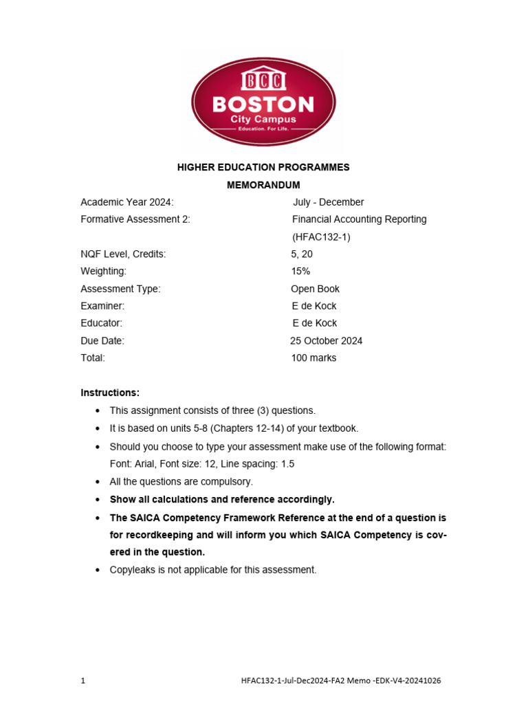 HFAC132 1 Jul Dec2024 FA2Memo EDK V4 20241026 | PDF | Dividend | Equity (Finance)