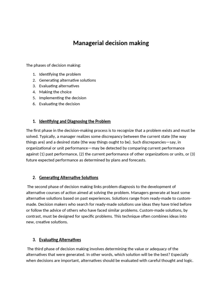 mgmt ch3 | PDF | Decision Making | Choice