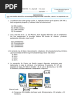 4° Evaluaciones Tipo ECE Comprensión Lectora de 4 | PDF