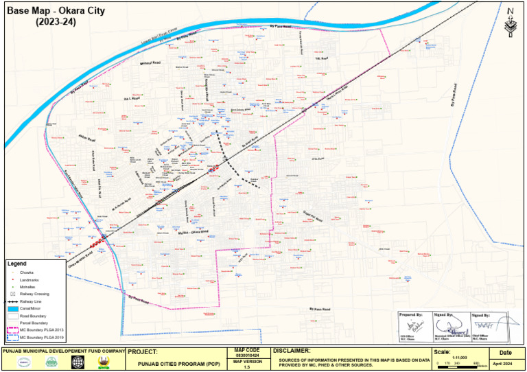 Okara District Location Map 2024 | PDF
