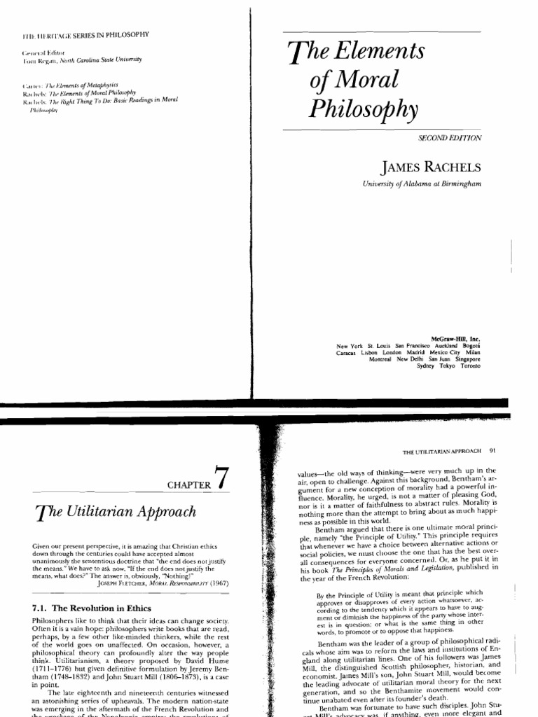The Element Of Moral Philosophy Pdf Utilitarianism Hedonism