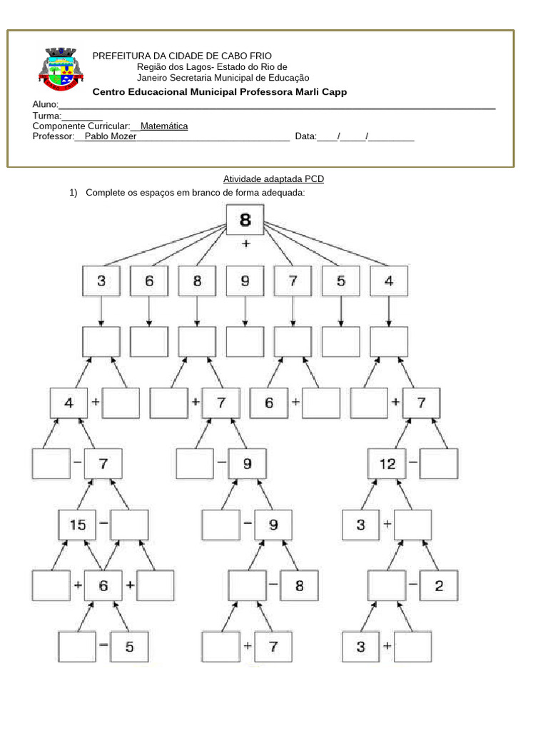 Atividade Adaptada PCD 11 | PDF | Carreira e Crescimento