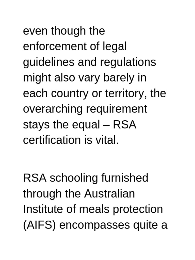 RSA Training Ver A06 | PDF