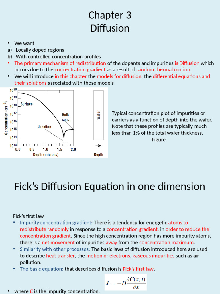 Chapter 3 Duffusion Microelectronics | PDF | Doping (Semiconductor) | Diffusion