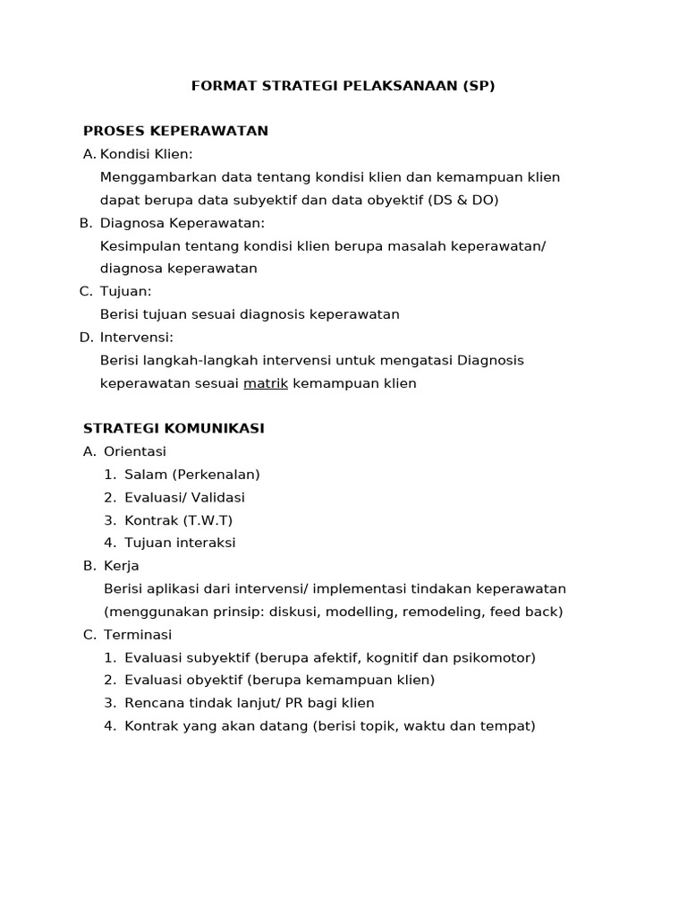 Format Strategi Pelaksanaan | PDF | Bisnis | Pengelolaan Keuangan & Uang