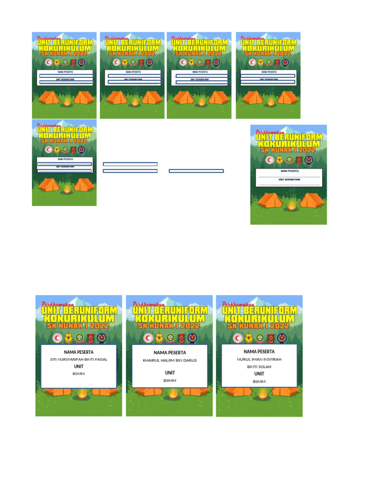 AJK PENDAFTARAN TAG NAMA | PDF