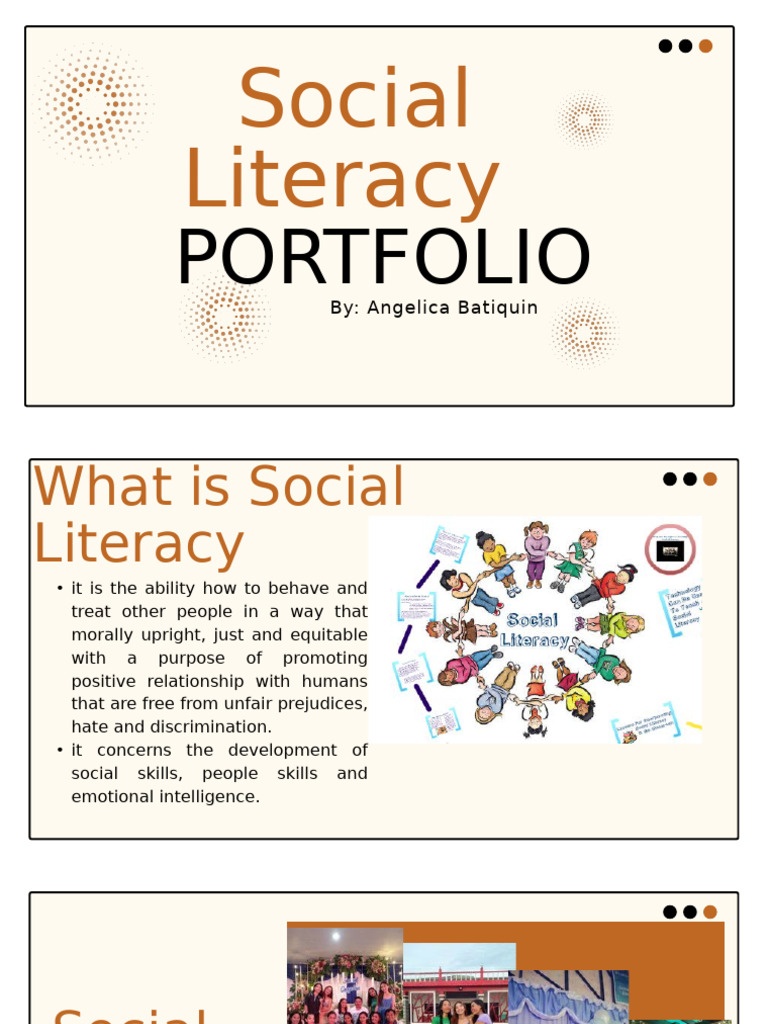 Social Literacy Portfolio | PDF | Career & Growth | Wellness
