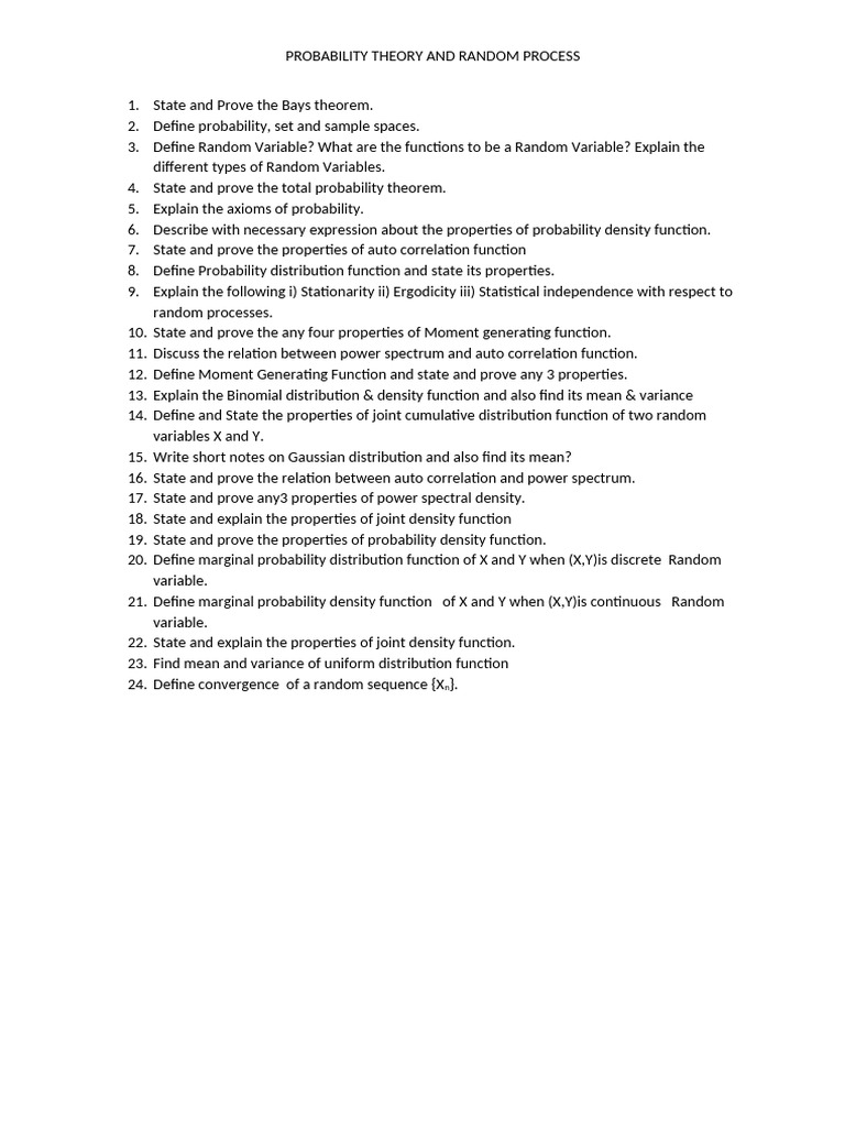 PT & RP Theory Questions For Practise | PDF