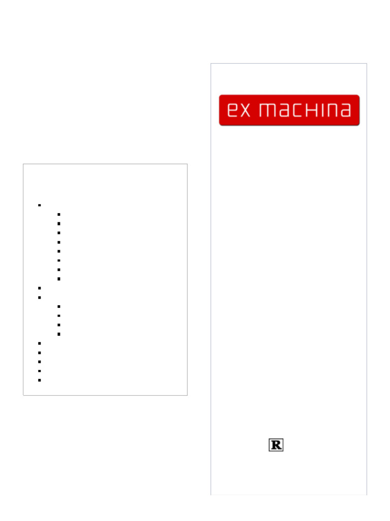 Ex Machina (Película) - Wikipedia, La Enciclopedia Libre | PDF