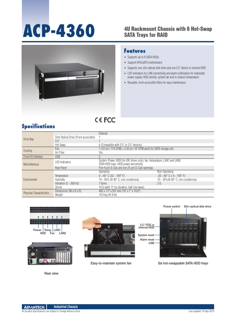 ACP-4360_DS | PDF | Hard Disk Drive | Computer Architecture