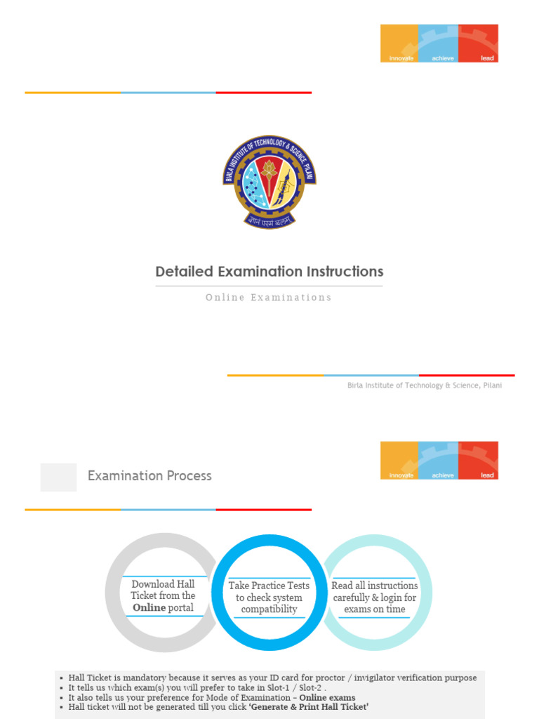 Detailed Examination Instructions - Comprehensive Exam | PDF | Qr Code | Computing