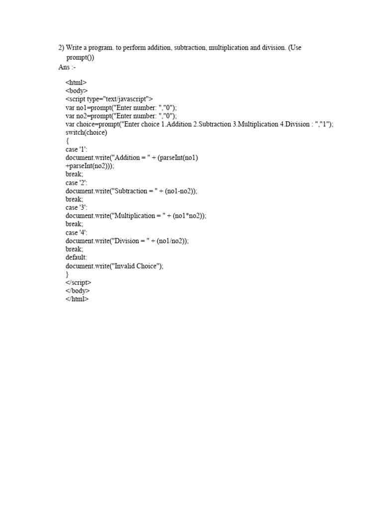 long answers | PDF | String (Computer Science) | Java Script