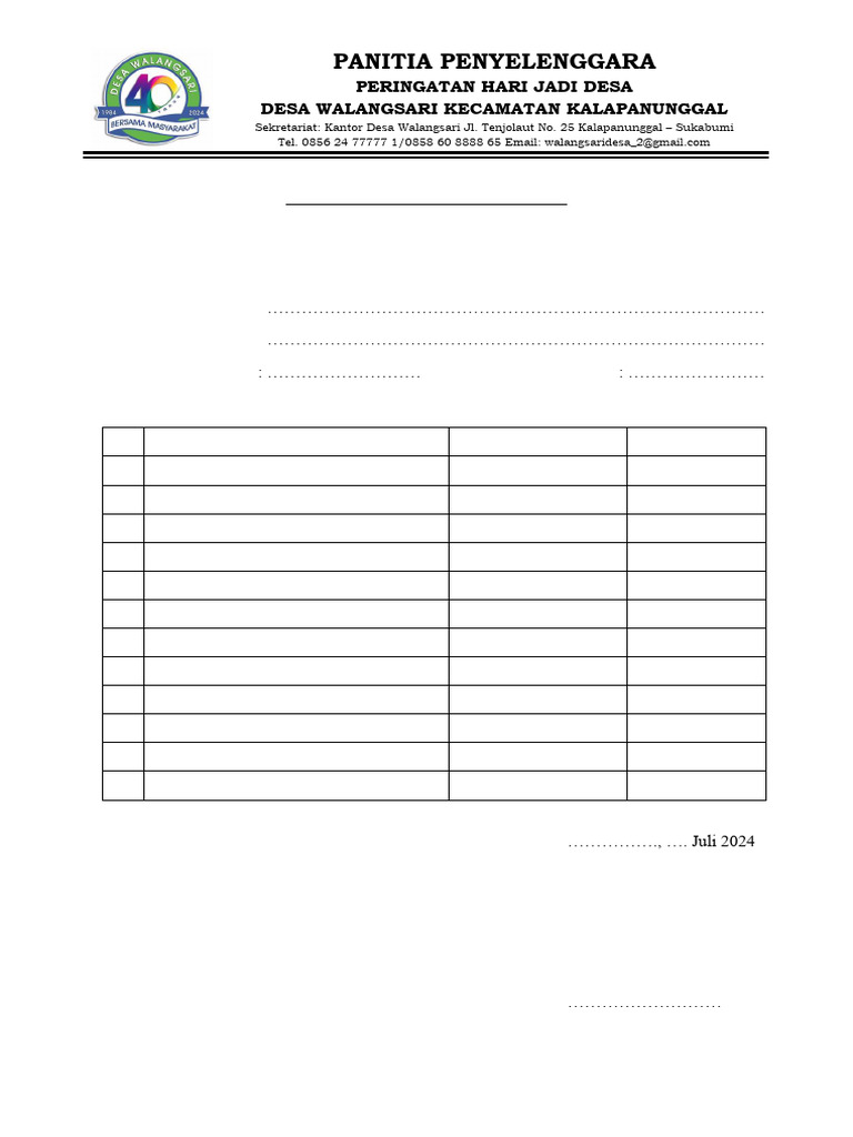 Formulir Pendaftaran Voli Antar Pemdes Dan Uptd | PDF | Olahraga & Rekreasi